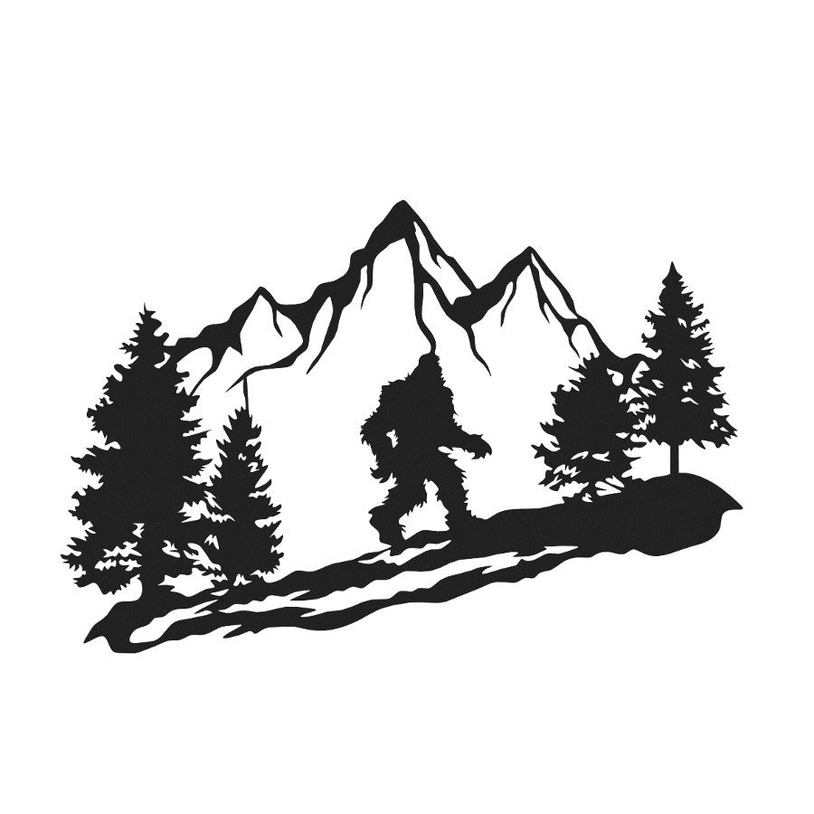 Sasquatch Metal Wall Art