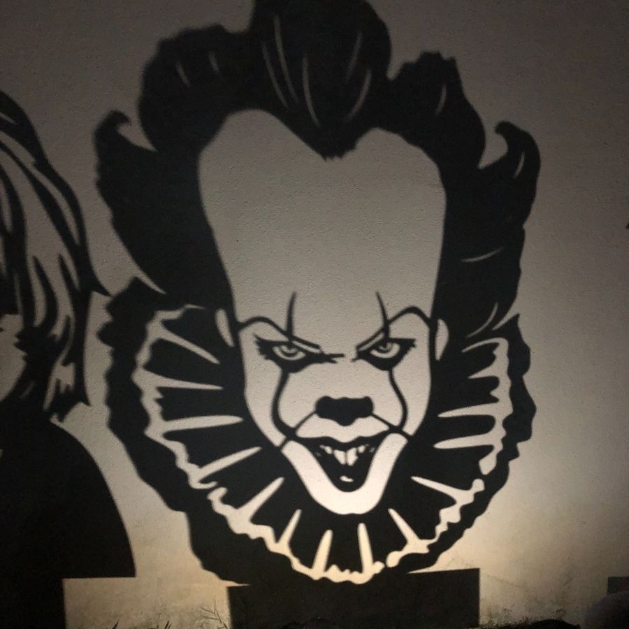 Scary Clown Metal Yard Art, Halloween Decor - Moonarch