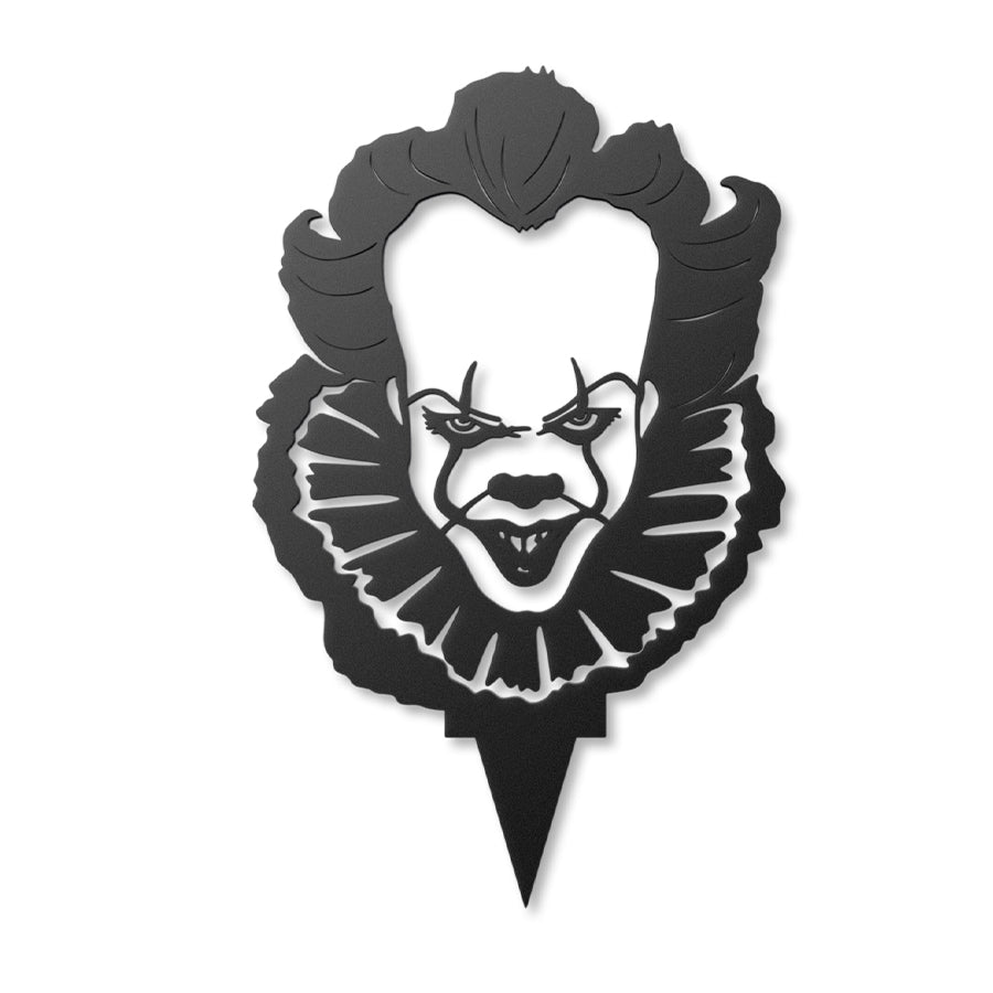 Scary Clown Metal Yard Art, Halloween Decor - Moonarch