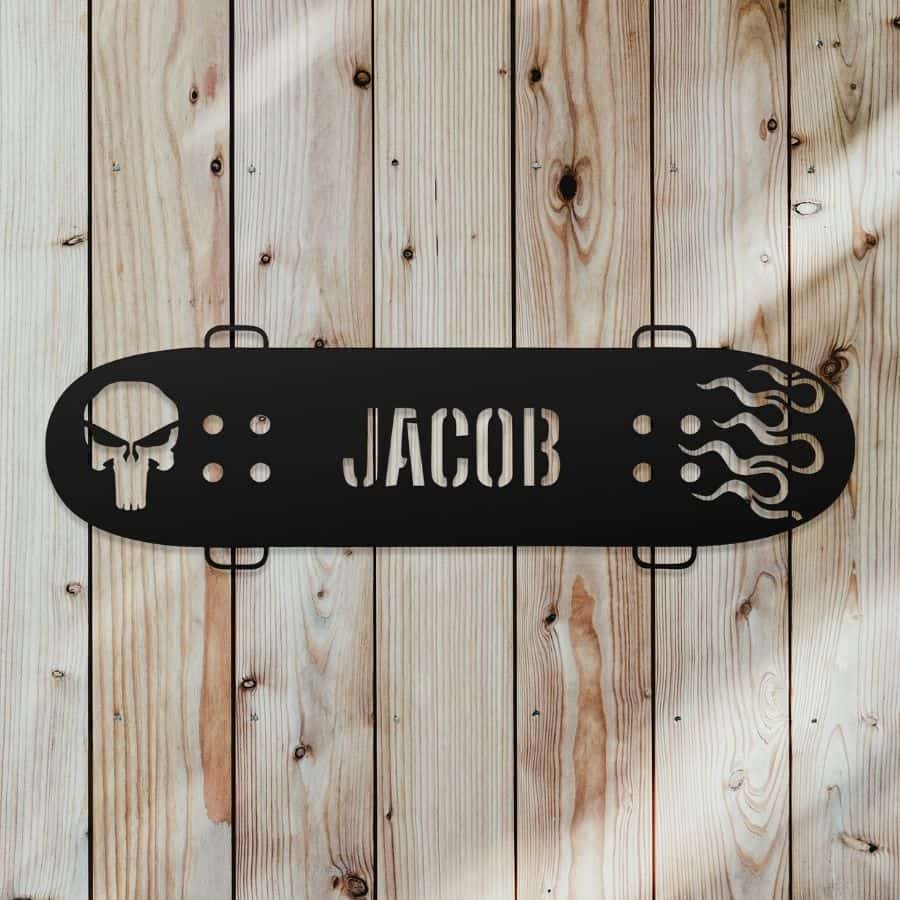 Custom Skateboard Metal Wall Sign