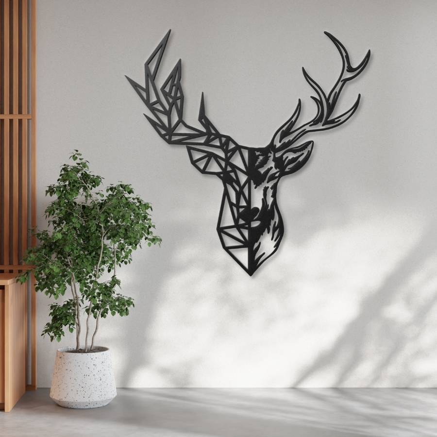 Deer Head Metal Wall Art - Moonarch