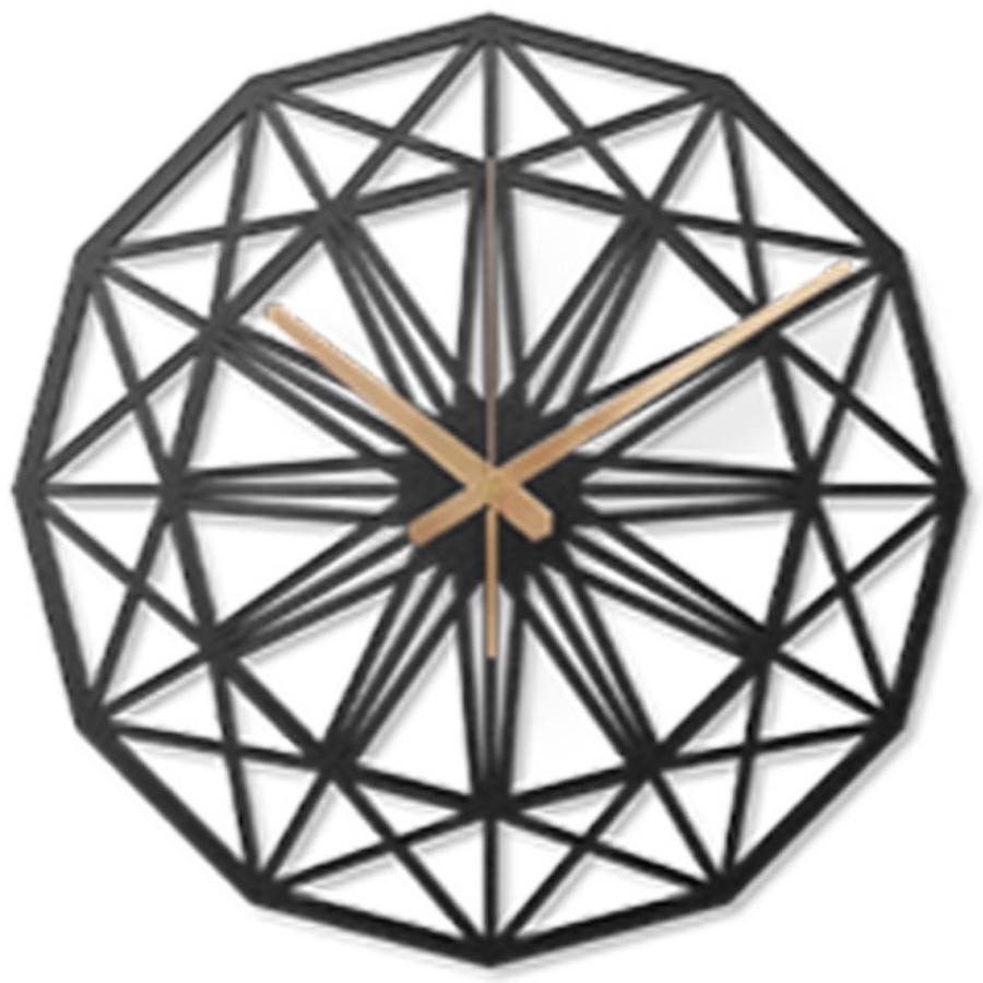 Geometric Design Metal Wall Clock - Moonarch