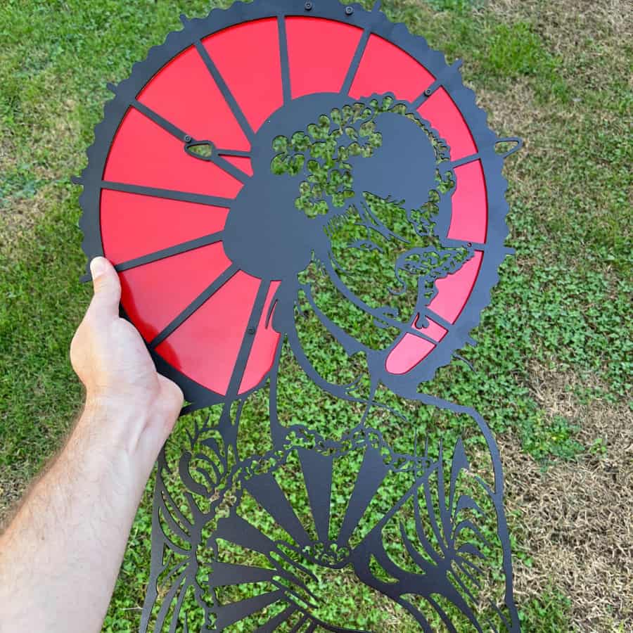 Japanese Geisha Metal Wall Art