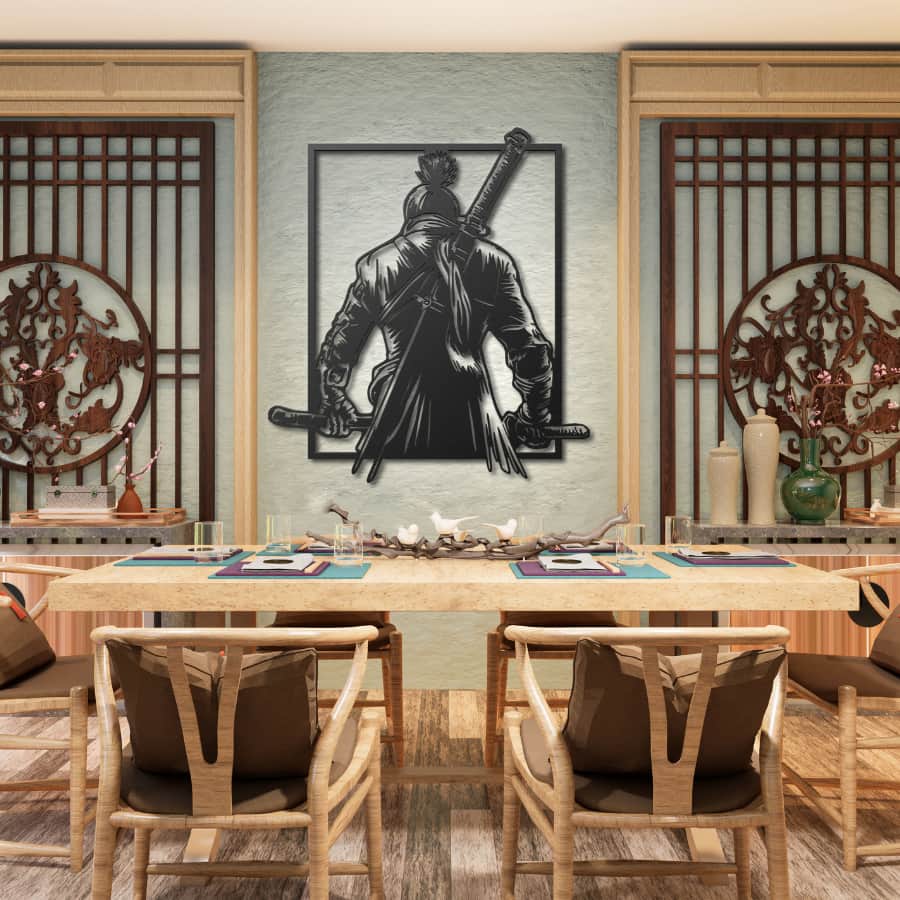 Japanese Large Metal Wall Art Japanese Craftsman Japanese Handmade
