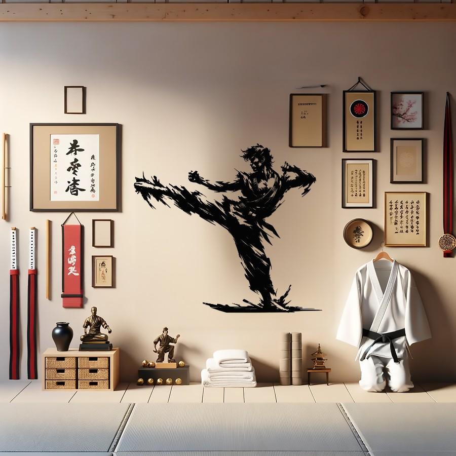 Karateka Metal Wall Art