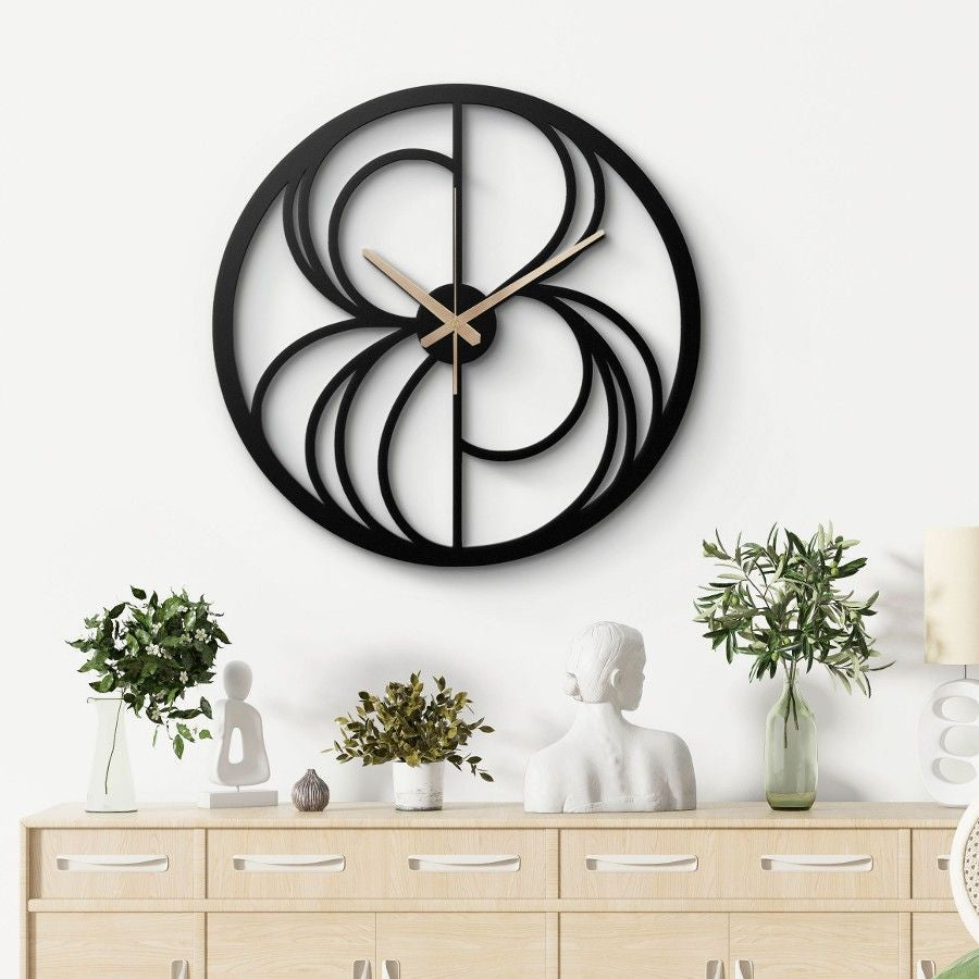 Minimalist Silent Metal Wall Clock - Moonarch