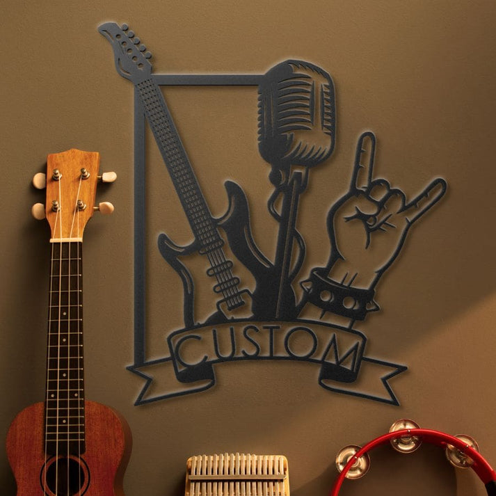 Custom Rock and Roll Metal Wall Art