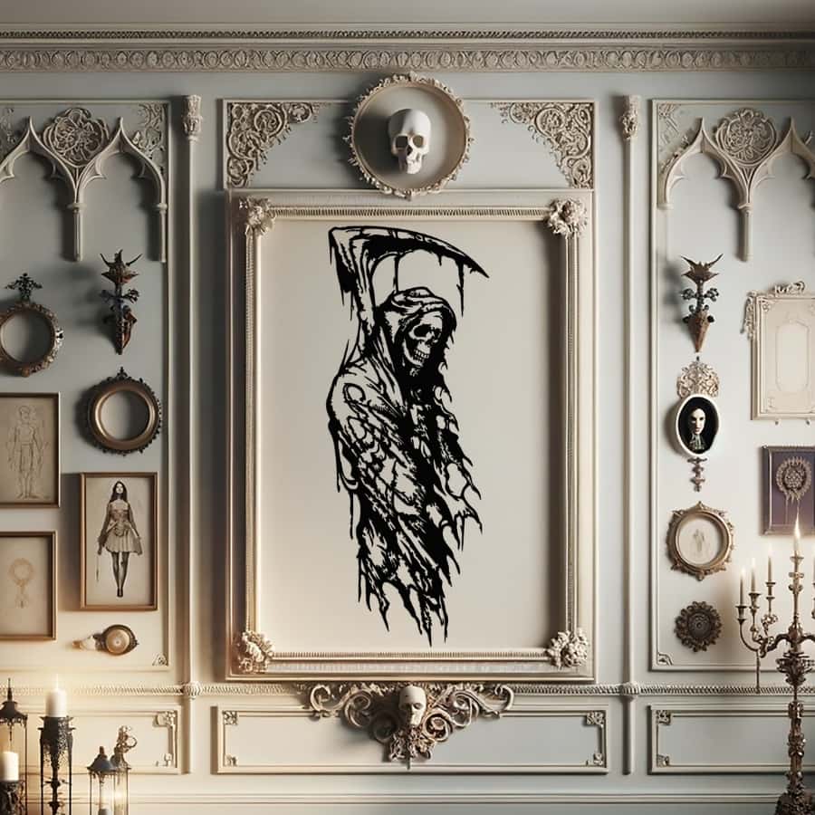 Gothic Reaper Metal Wall Art
