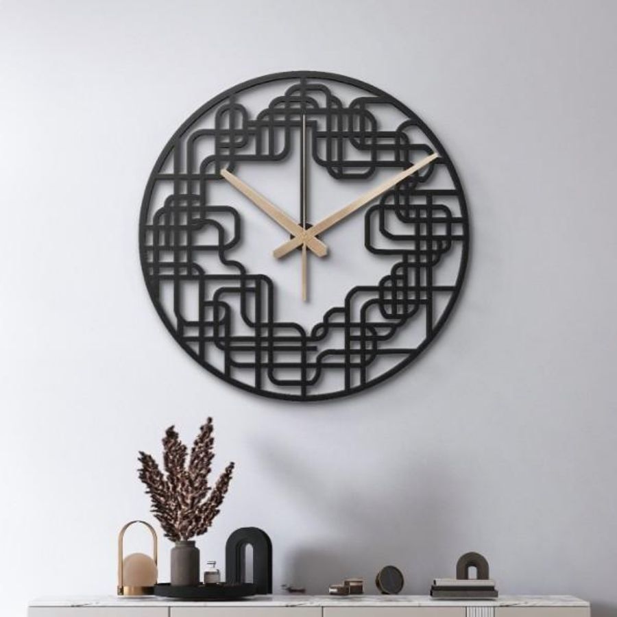 Celtic Knot Circular Metal Wall Clock - Moonarch